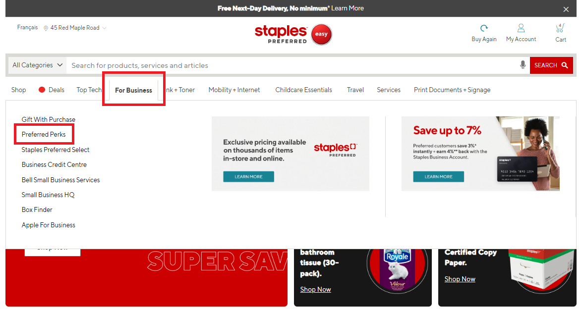 Preferred - Redeeming your business card coupon – Help Centre